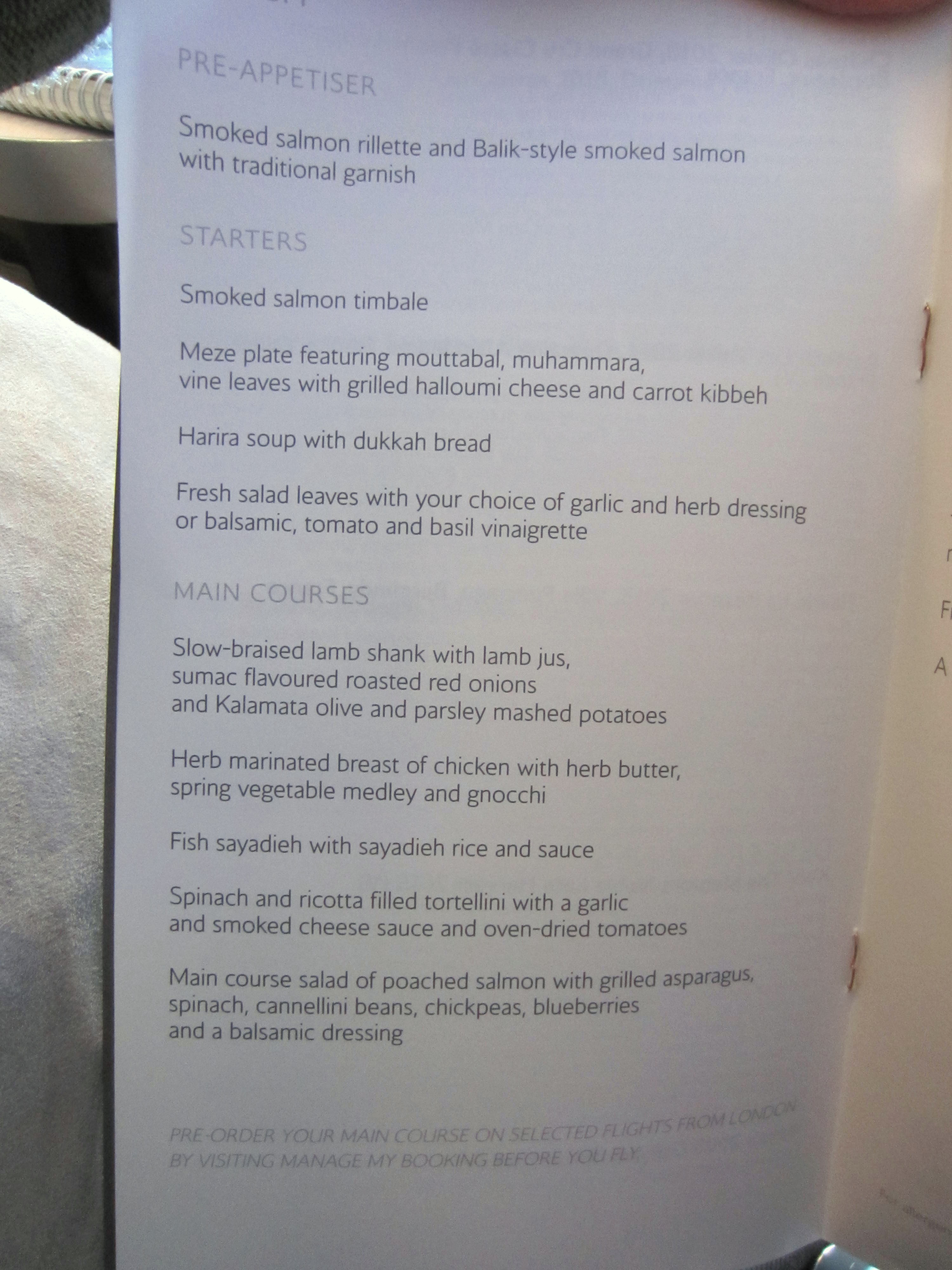 BA First Menu Page 6 – Paul Sees the World